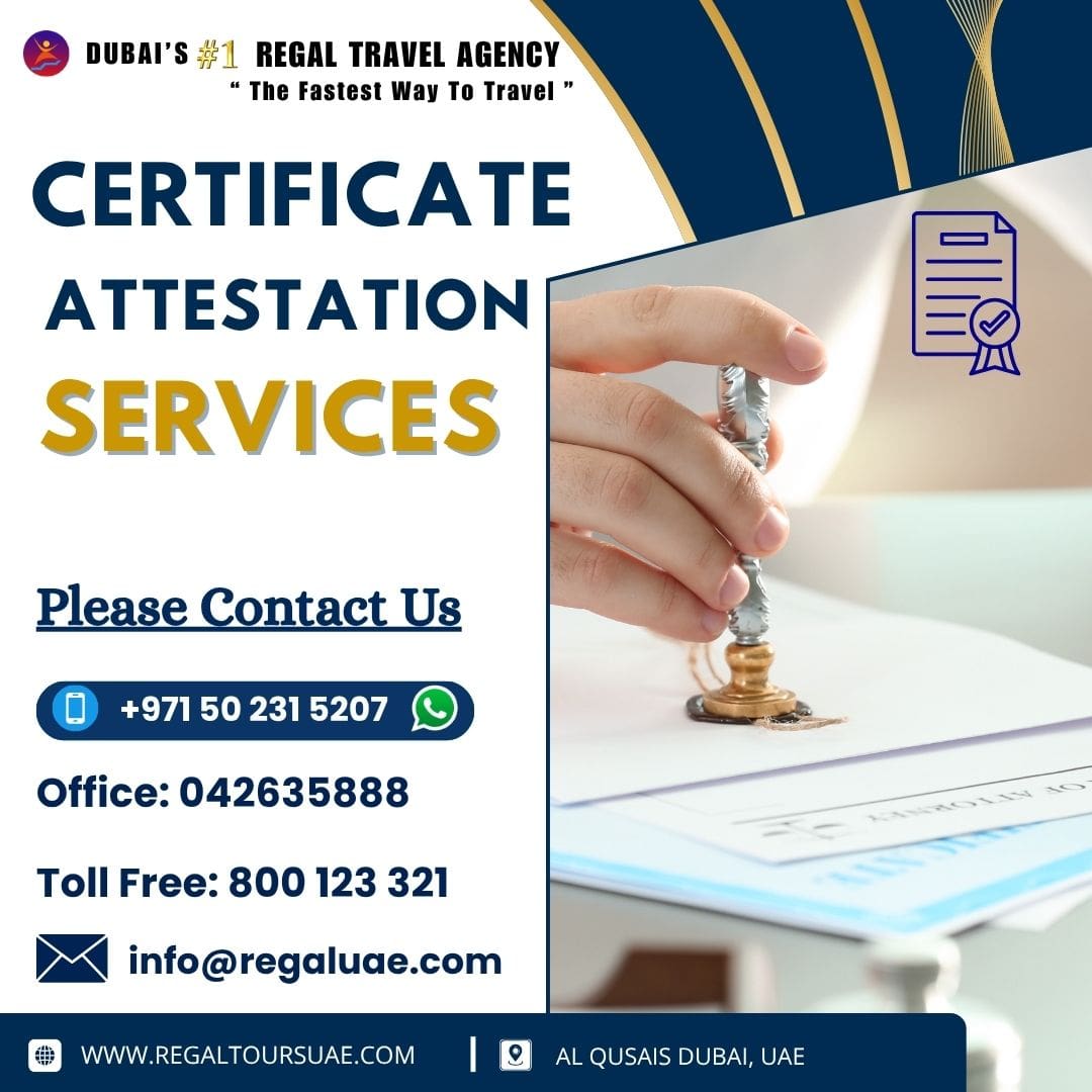 Certificate Attestation Services in Saudi Arabia with Regal